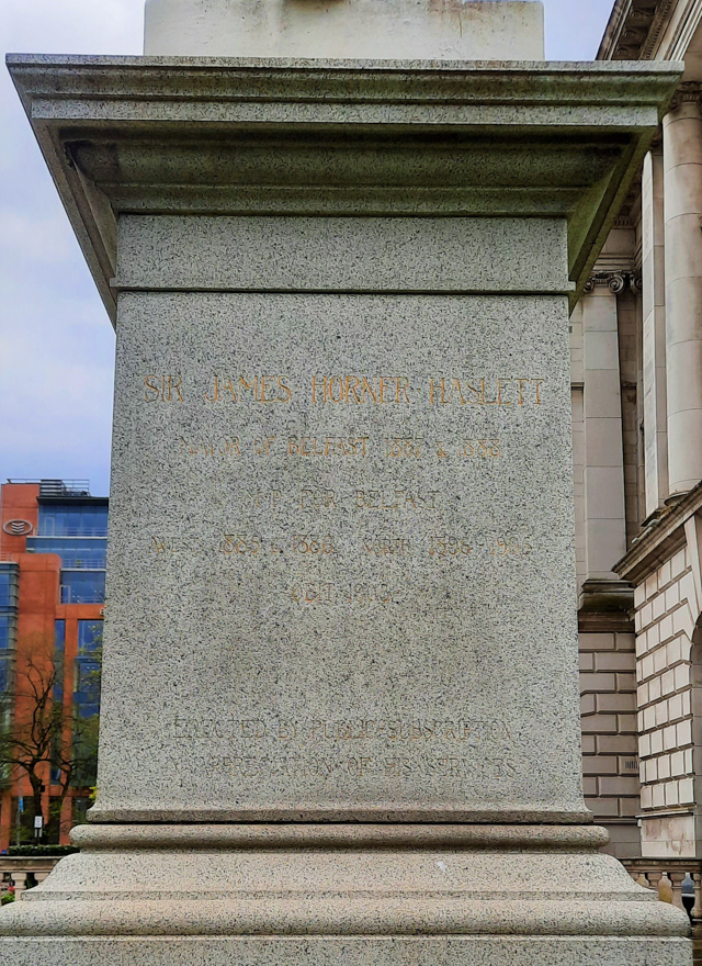 Sir James Haslett Memorial - Stone Database NI