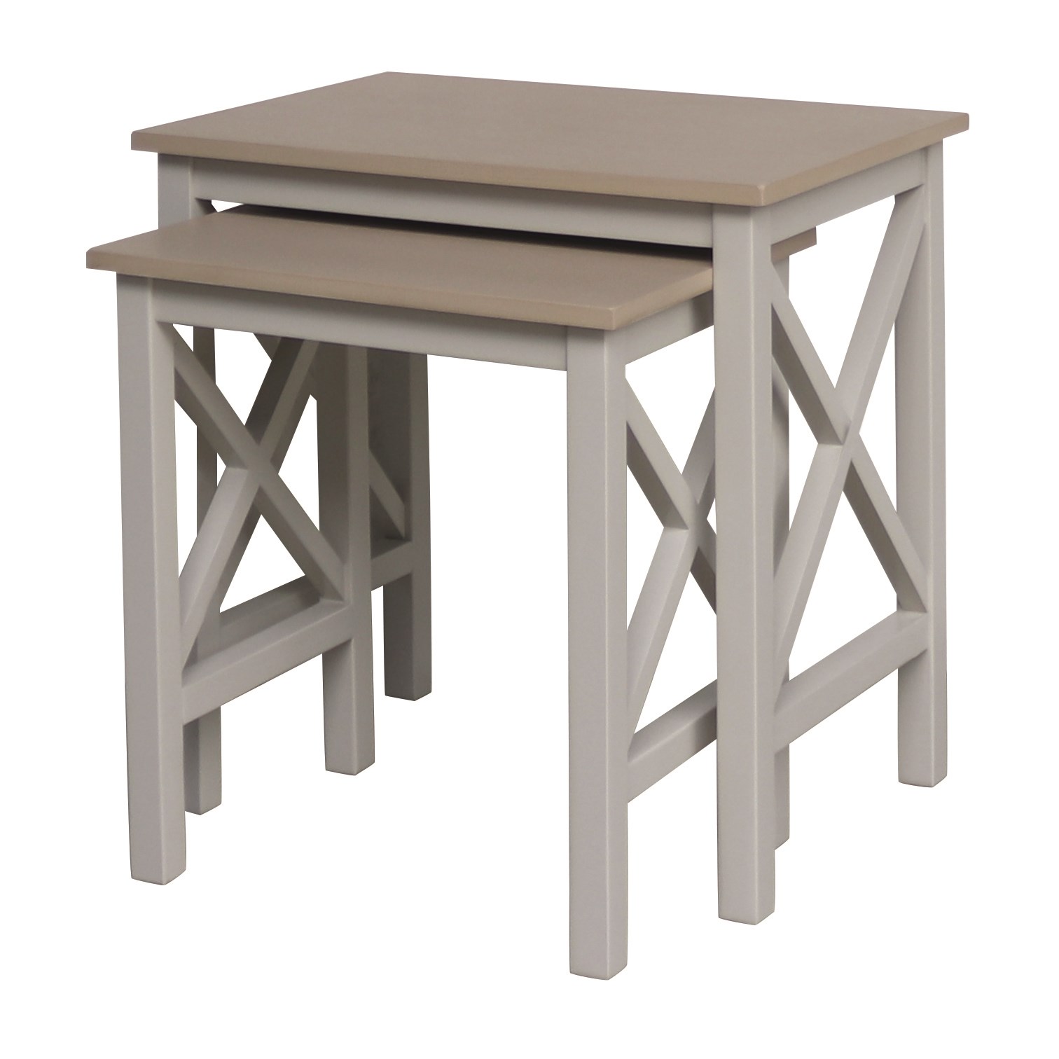 Linen 2 Nesting Table 56cm