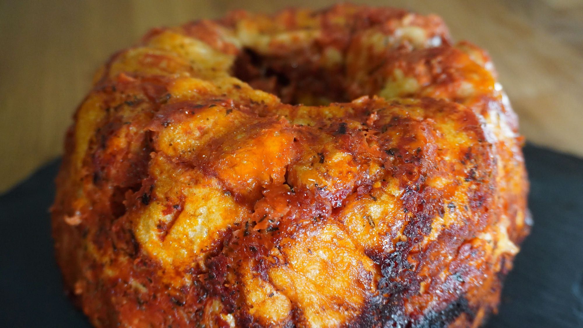 What s For Dinner Spelt Pizza Monkey Bread pull apart 