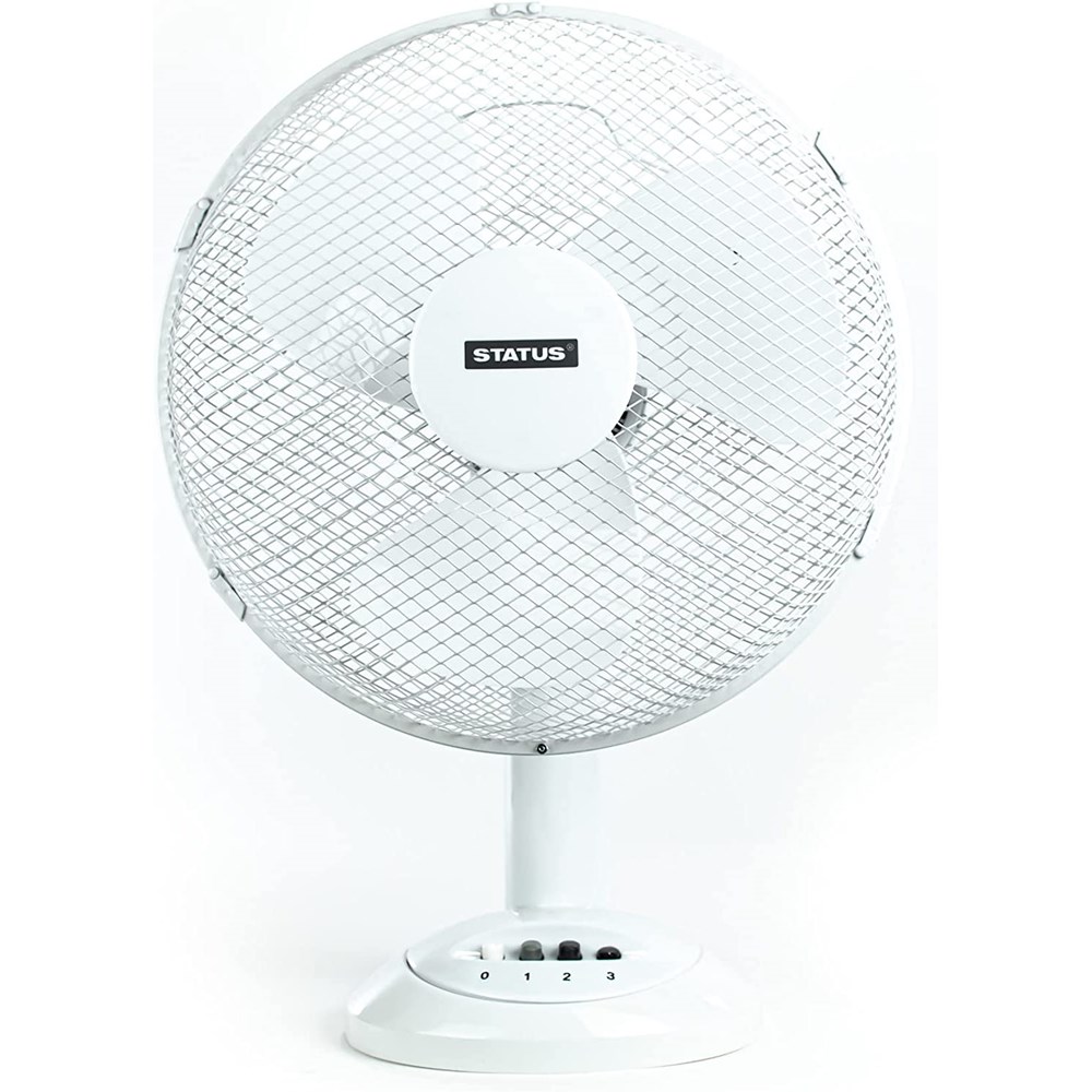 STATUS - 12'' WHITE DESK FAN