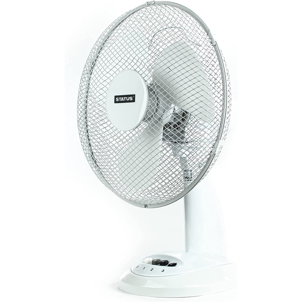 STATUS - 12'' WHITE DESK FAN