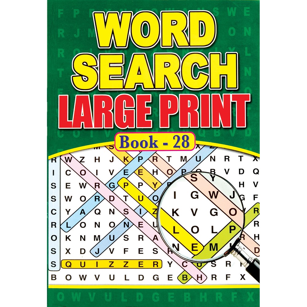 LARGE PRINT WORDSEARCH A4 - 4 ASSTD