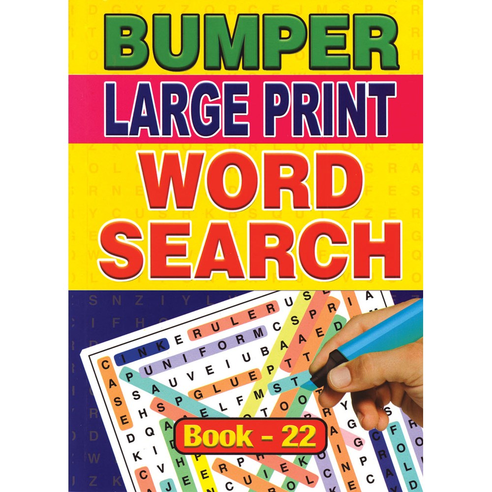 BUMPER WORD SEARCH BOOK A4 - 2 ASSTD