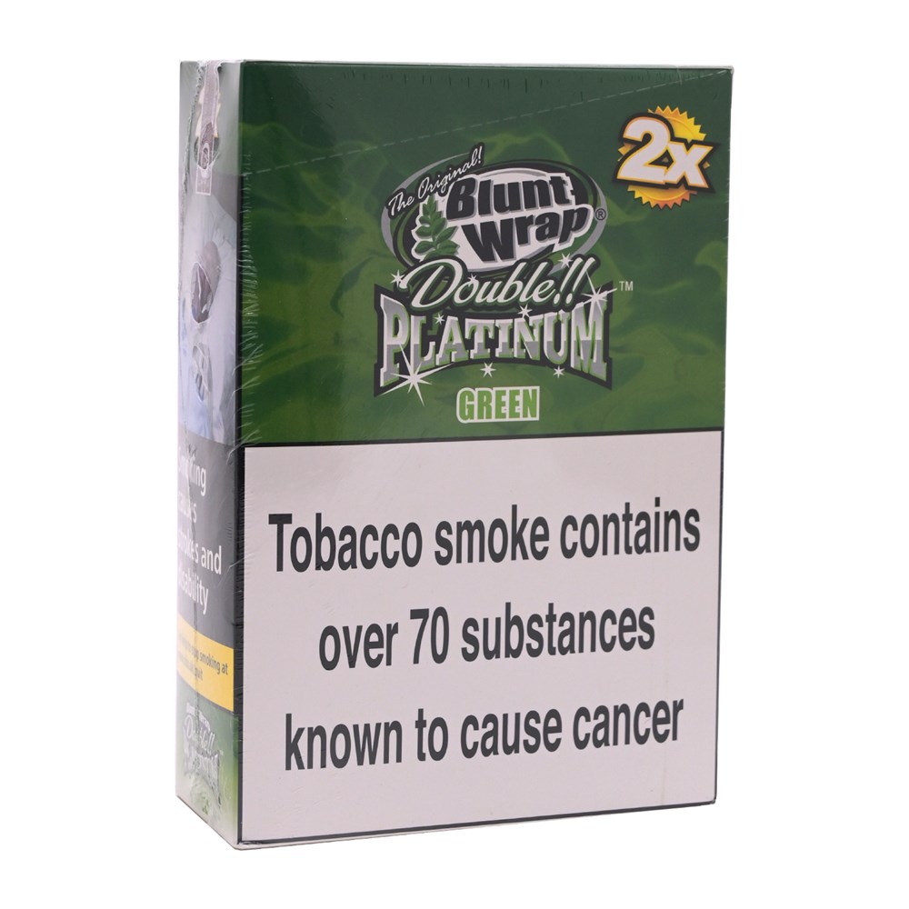 DOUBLE PLATINUM 2X GREEN BLUNTS - 25PACK