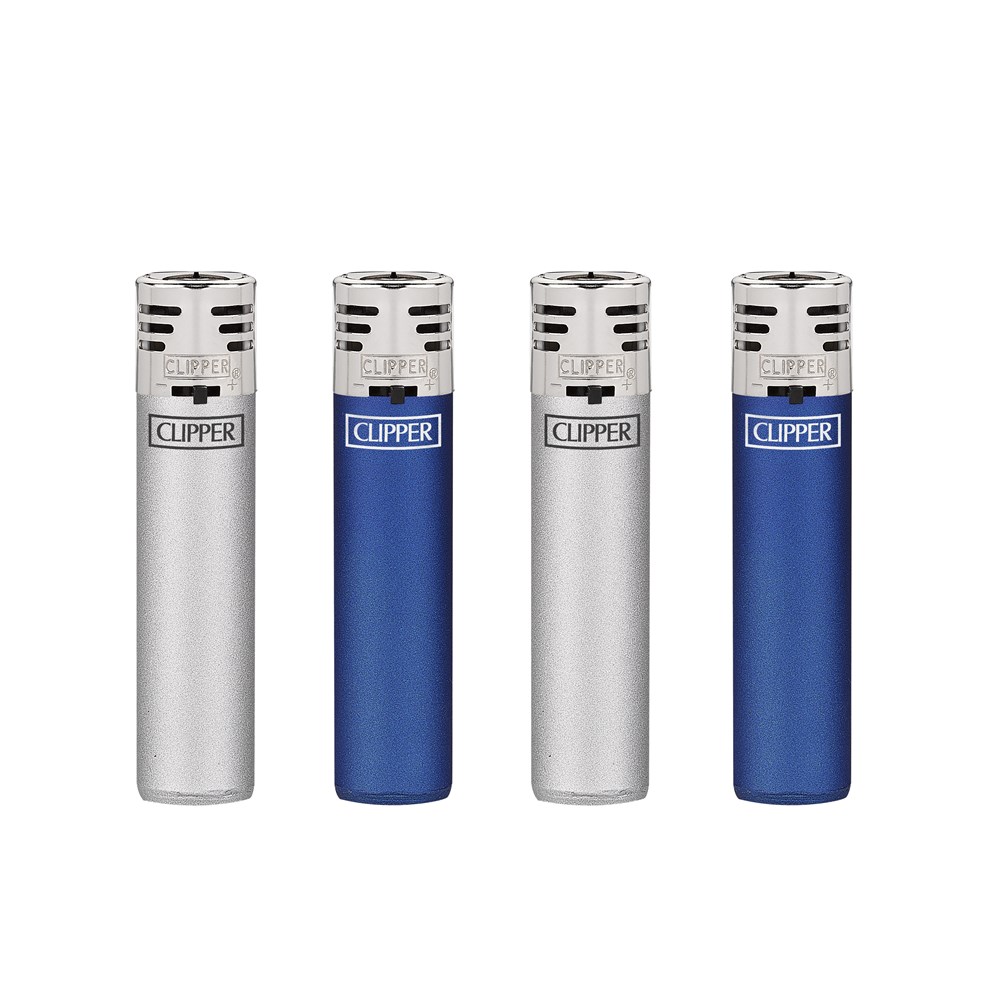 CLIPPER CLASSIC FLINT - METALLIC BLUE - 40PACK