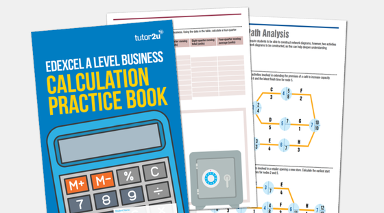 Edexcel A Level Business Calculation Practice Book | tutor2u Business