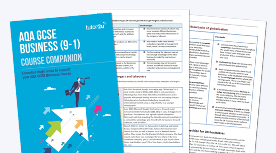 AQA GCSE (9-1) Business Course Companion | Business | tutor2u