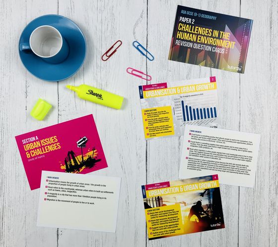 Paper 2 Revision Question Cards for AQA GCSE… | Geography | tutor2u