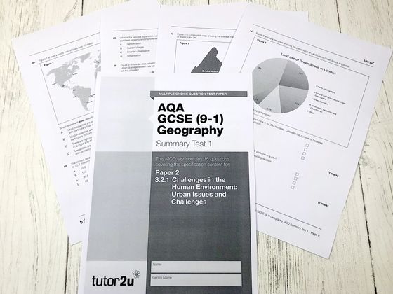 Paper 2 MCQ Revision Test Pack for AQA GCSE… | Geography | tutor2u