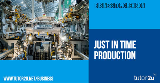Just in Time Production (Lean Production) | Business | tutor2u