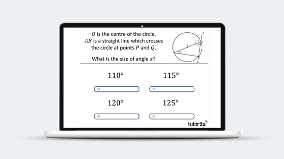 Circle Theorems Revision Quiz | Maths | tutor2u