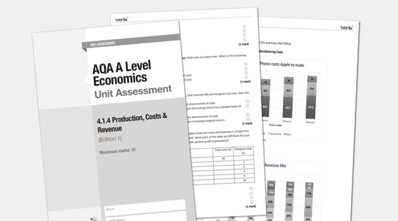 4.1.4 Production, Costs & Revenue - AQA A Level… | Economics | tutor2u