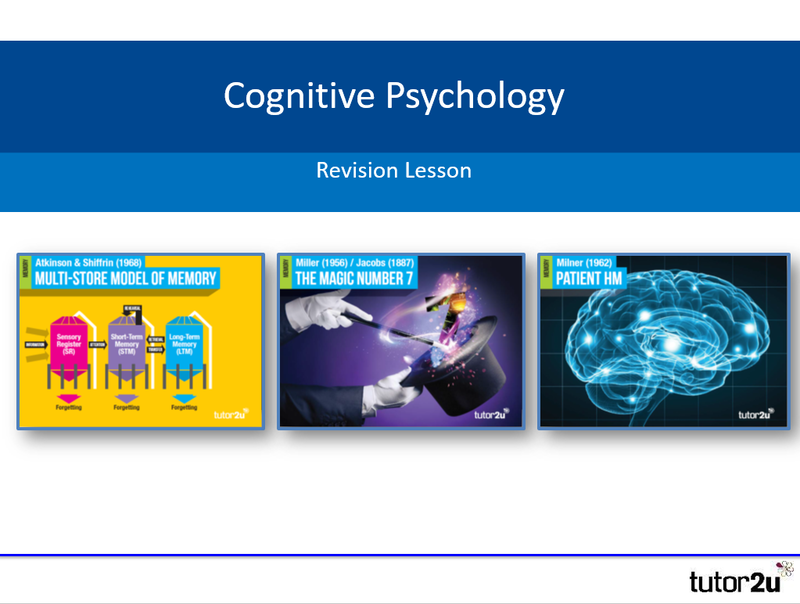 AS Psychology: Cognitive Revision Lesson PowerPoint &… | tutor2u