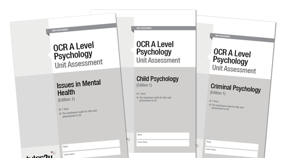 Unit Assessments for OCR A Level Psychology | Psychology | tutor2u
