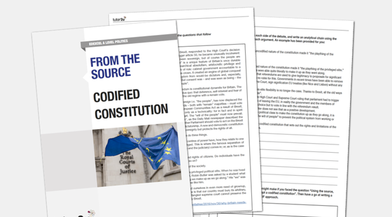 Codified Constitution - From the Source | Politics | tutor2u