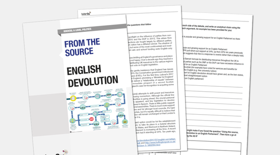 English Devolution - From the Source | Politics | tutor2u