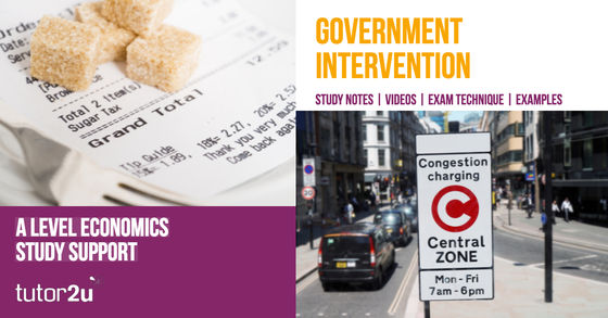 Topic Revision: Government Intervention | Economics | tutor2u