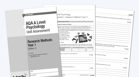 Research Methods Year 1 AQA A Level Psychology… | Psychology | tutor2u