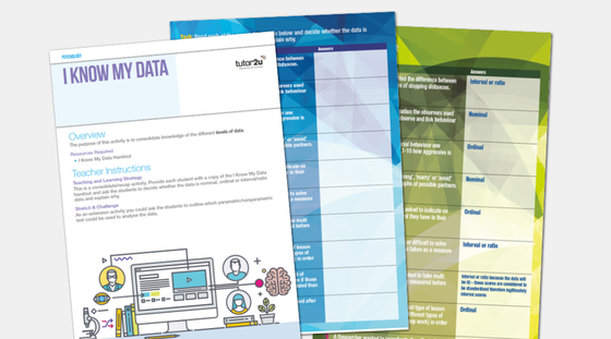 I Know My Data | Psychology | tutor2u