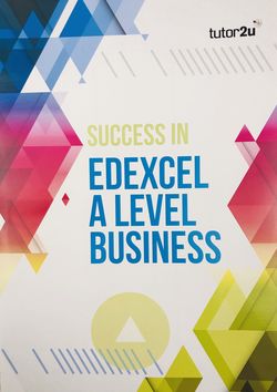 Edexcel A-Level Business Teaching Resources | Business | tutor2u