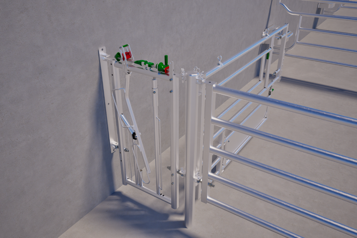 Jourdain Single Calving Yoke And Operating Gate Teemore Engineering Livestock Housing