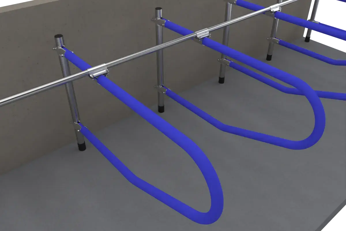 Plastic Cow Cubicle - Teemore Engineering - Livestock Housing Specialists