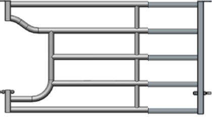 5 Bar Panel Gate End - Teemore Engineering - Livestock Housing Specialists