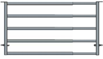 5 Bar Panel Gate End - Teemore Engineering - Livestock Housing Specialists