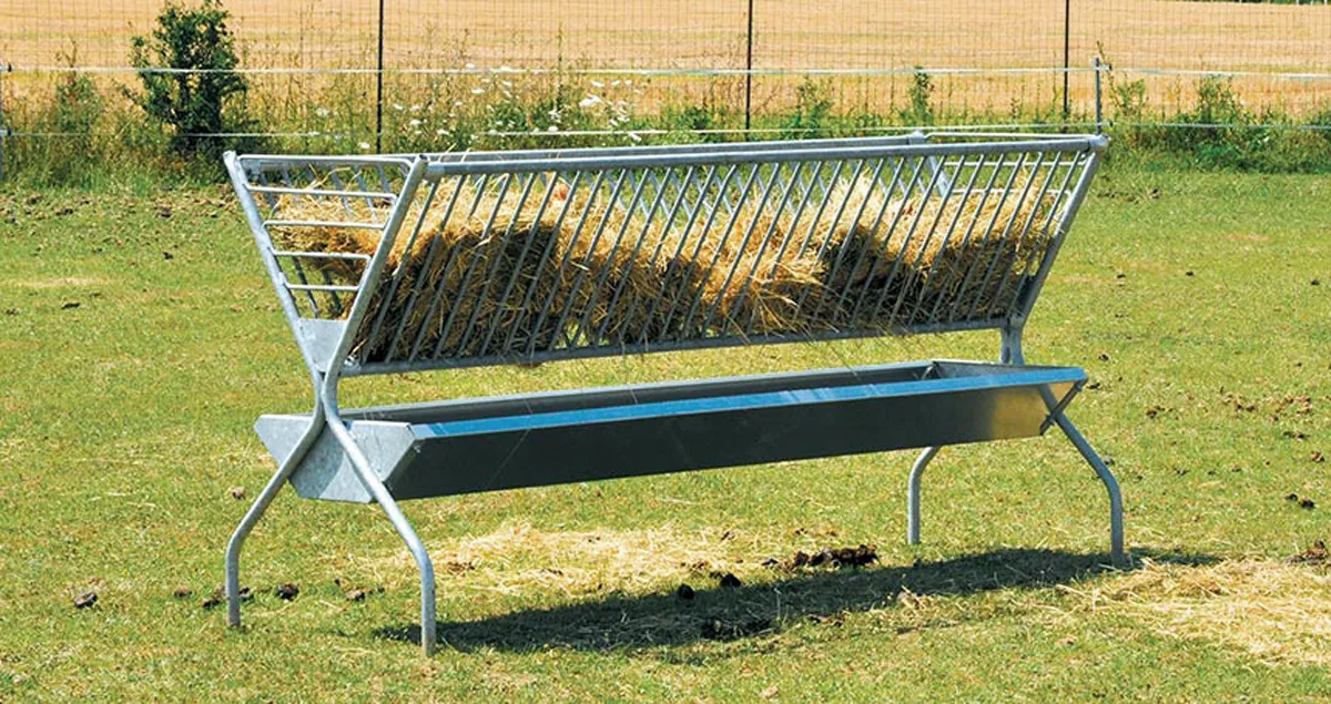 Hay Rack and Trough Combined - Teemore Engineering - Livestock Housing ...