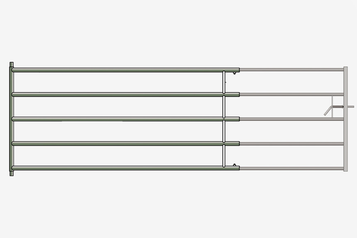 Spring Latch Field Gate - Teemore Engineering - Livestock Housing ...