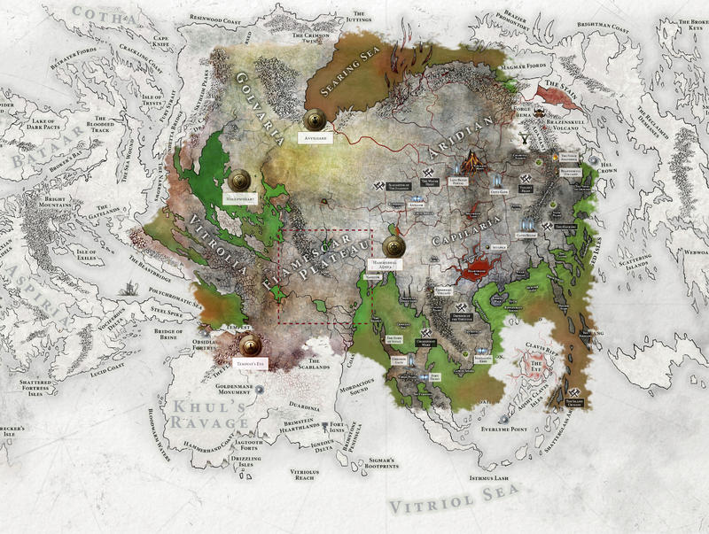 Карта империи сигмара - 96 фото