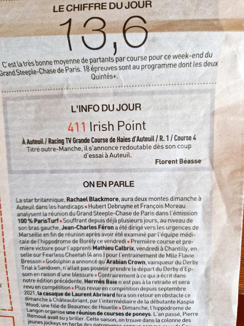 PARROT MOUTH: Time to make an Irish Point 07 June 2024 Free