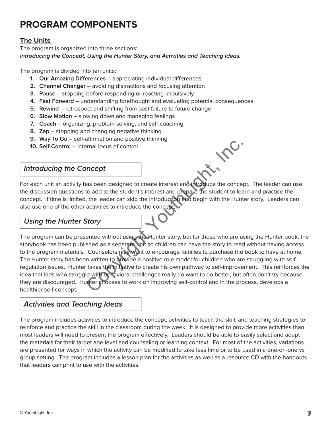 The Amazing Remote Control Self-Regulation Program