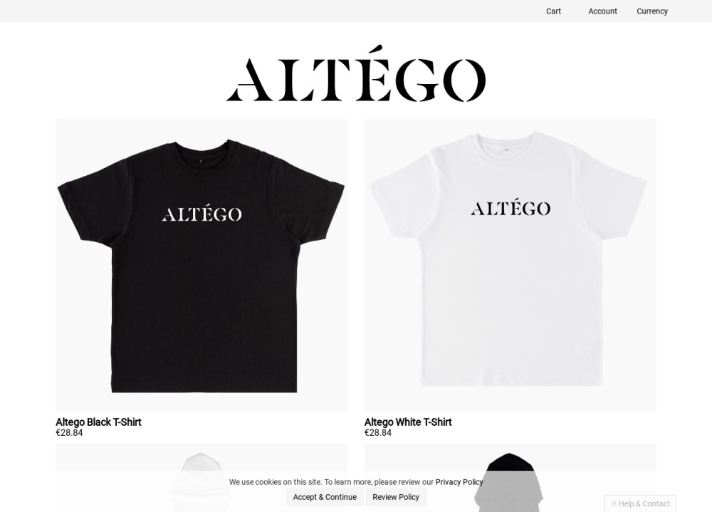 Altego Online Store : Merch, Music, Downloads & Clothing