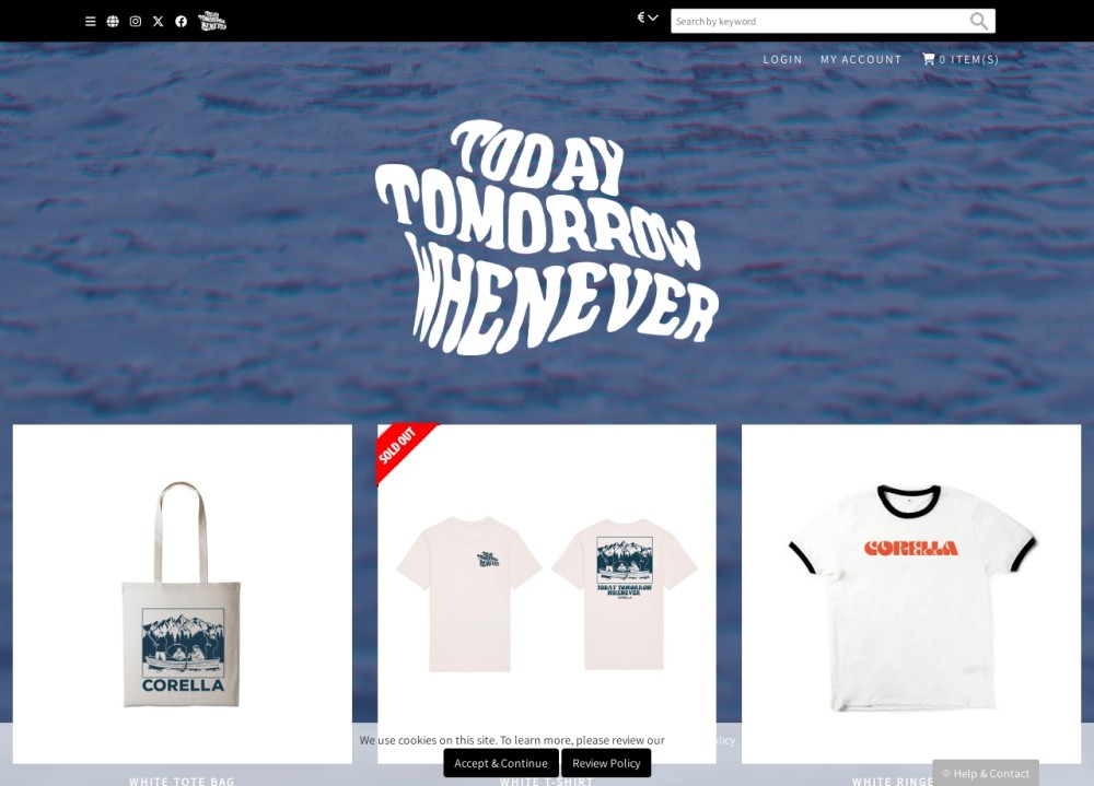 Corella Official Online Store : Merch, Music, Downloads & Clothing