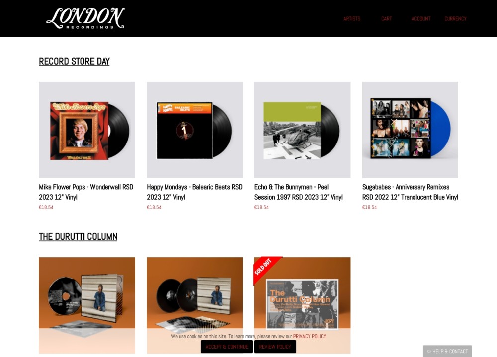 London Records Official Online Store : Merch, Music, Downloads & Clothing