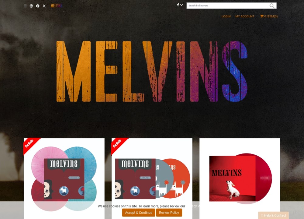Melvins Official Online Store : Merch, Music, Downloads & Clothing