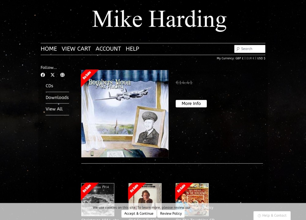 Mike Harding Official Online Store : Merch, Music, Downloads & Clothing