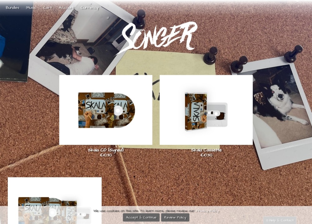 Songer Online Store : Merch, Music, Downloads & Clothing