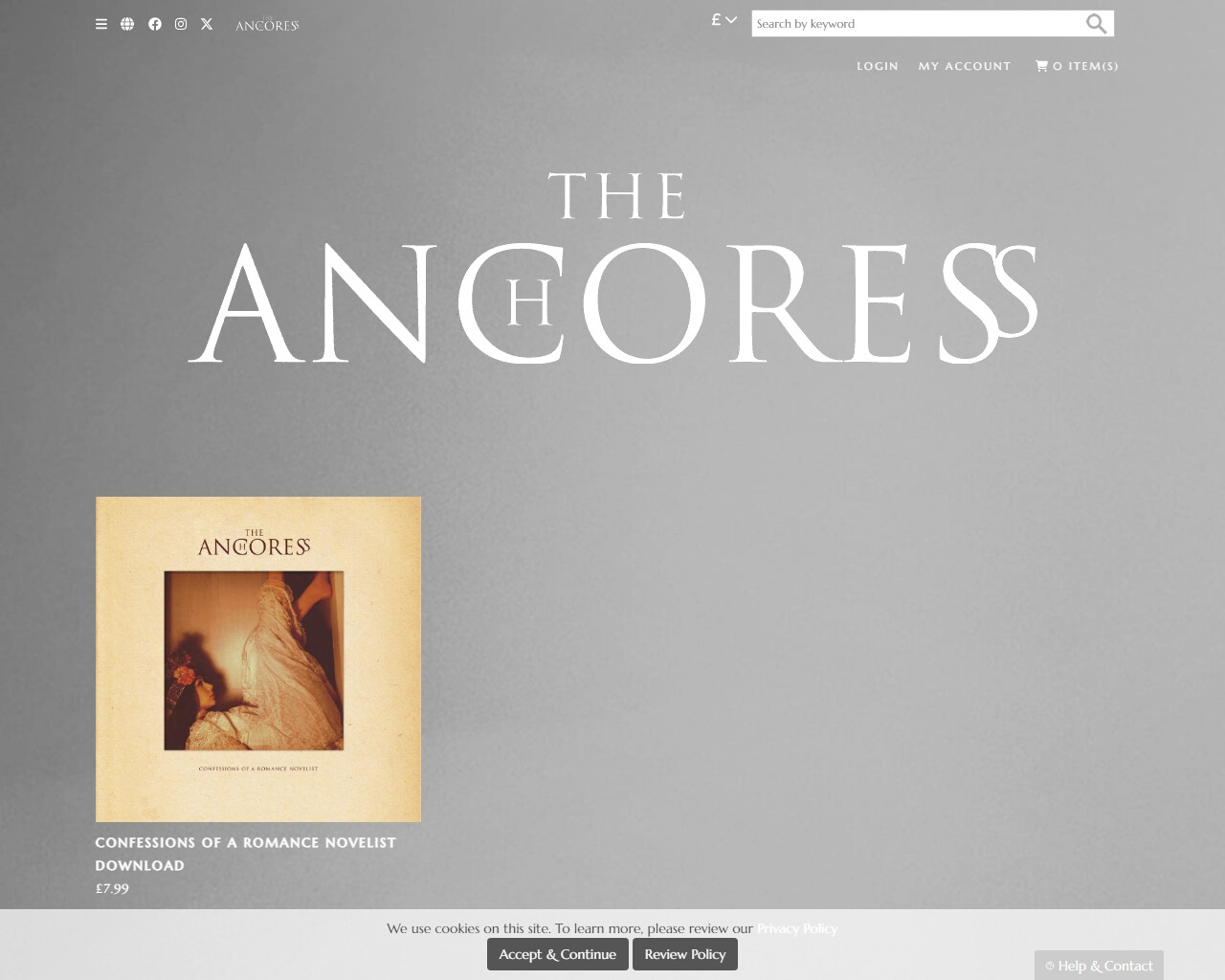The Anchoress Official Online Store : Merch, Music, Downloads & Clothing