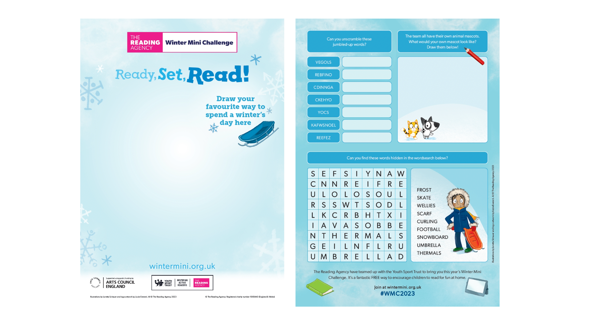 Winter-mini-challenge-activity-sheet-2023 | Summer Reading Challenge