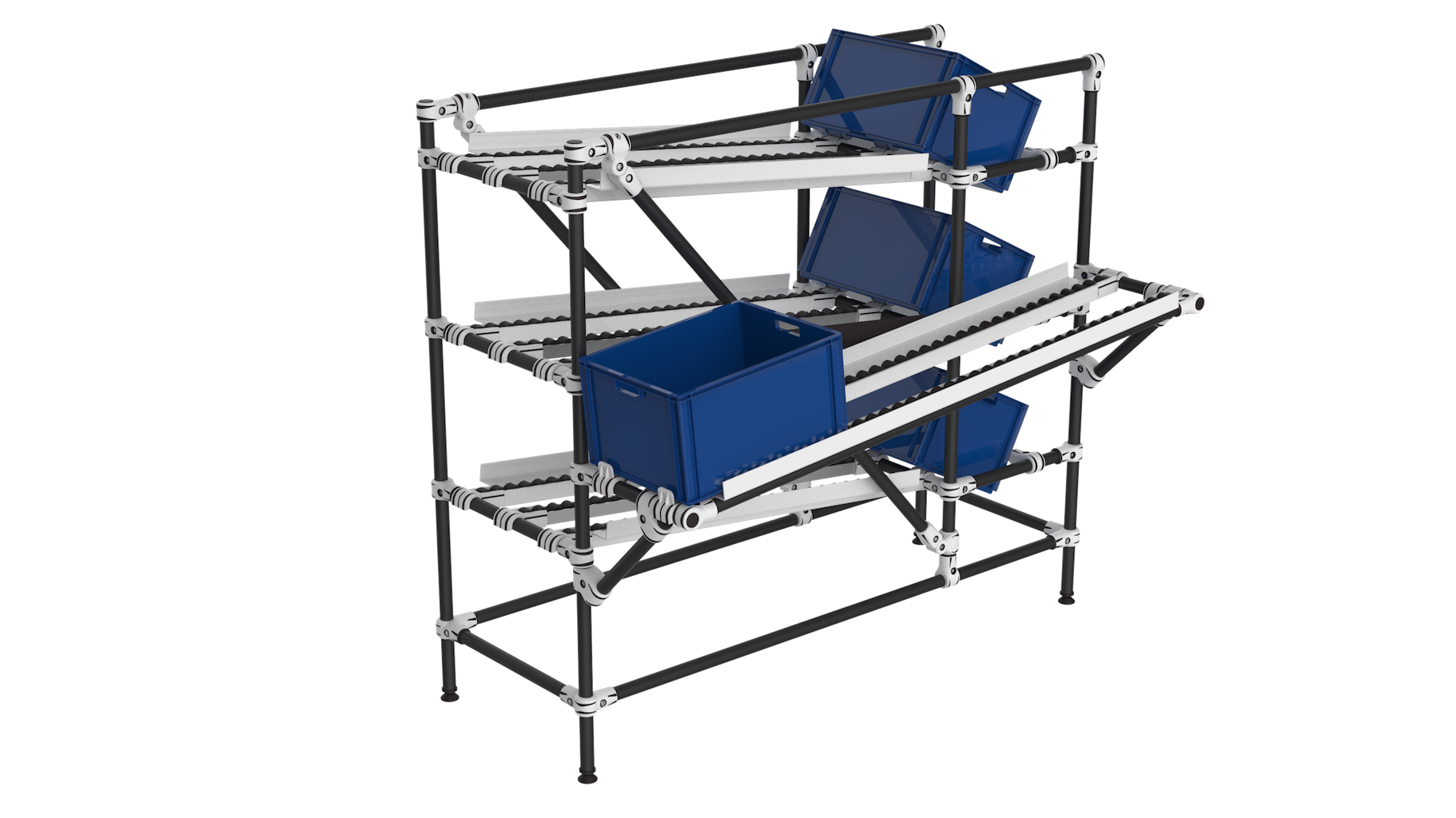 Line side picking flow rack - Trilogiq.com