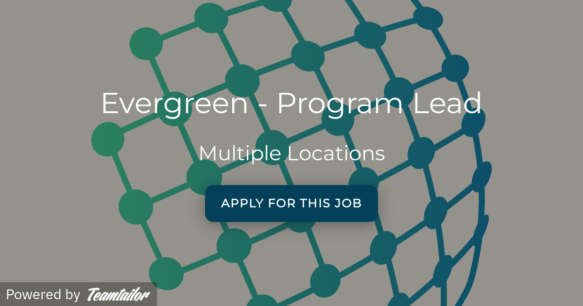 Evergreen - Program Lead - Blue Skies Consulting