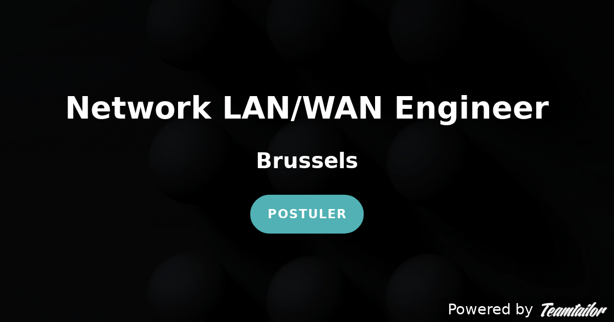 Network LAN/WAN Engineer - Trusted Advisors
