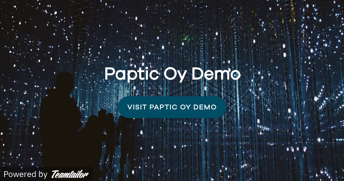 Become a Paptician! - Paptic Oy