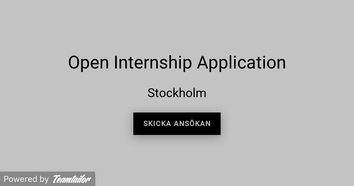 Open Internship Application - Axolot Games