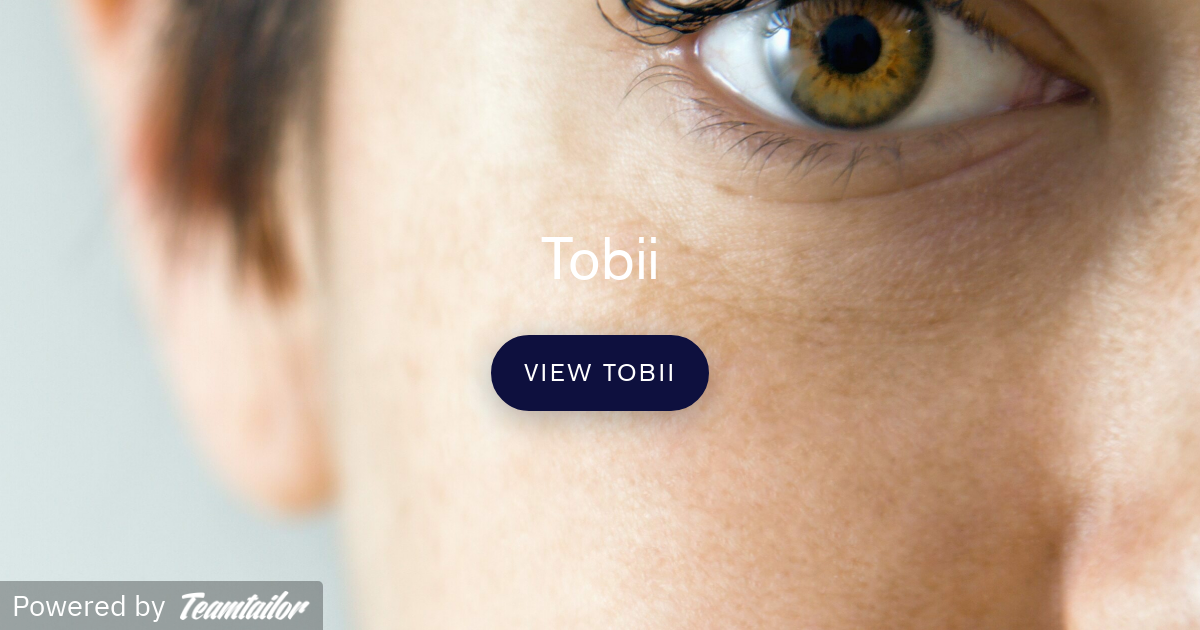 Interested in technology? Apply for a job with us! - Tobii