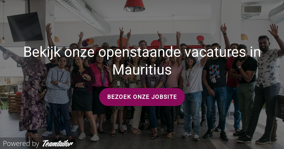 Bekijk onze openstaande vacatures in Mauritius - SD Worx
