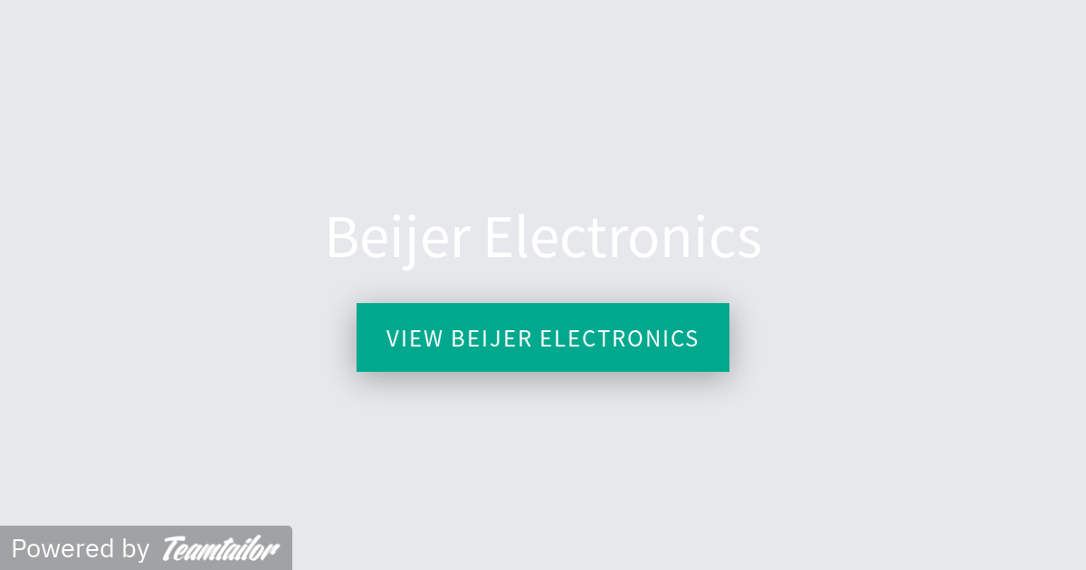 Welcome to Beijer Electronics! - Beijer Electronics