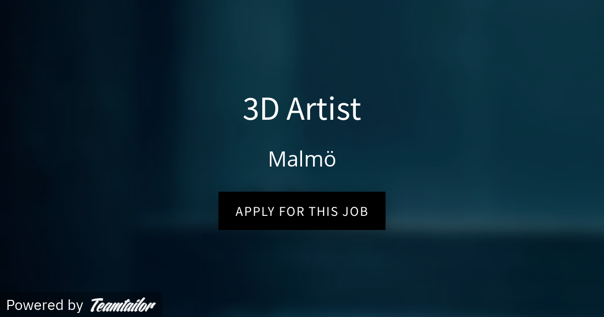 3D Artist - Section 9 Interactive